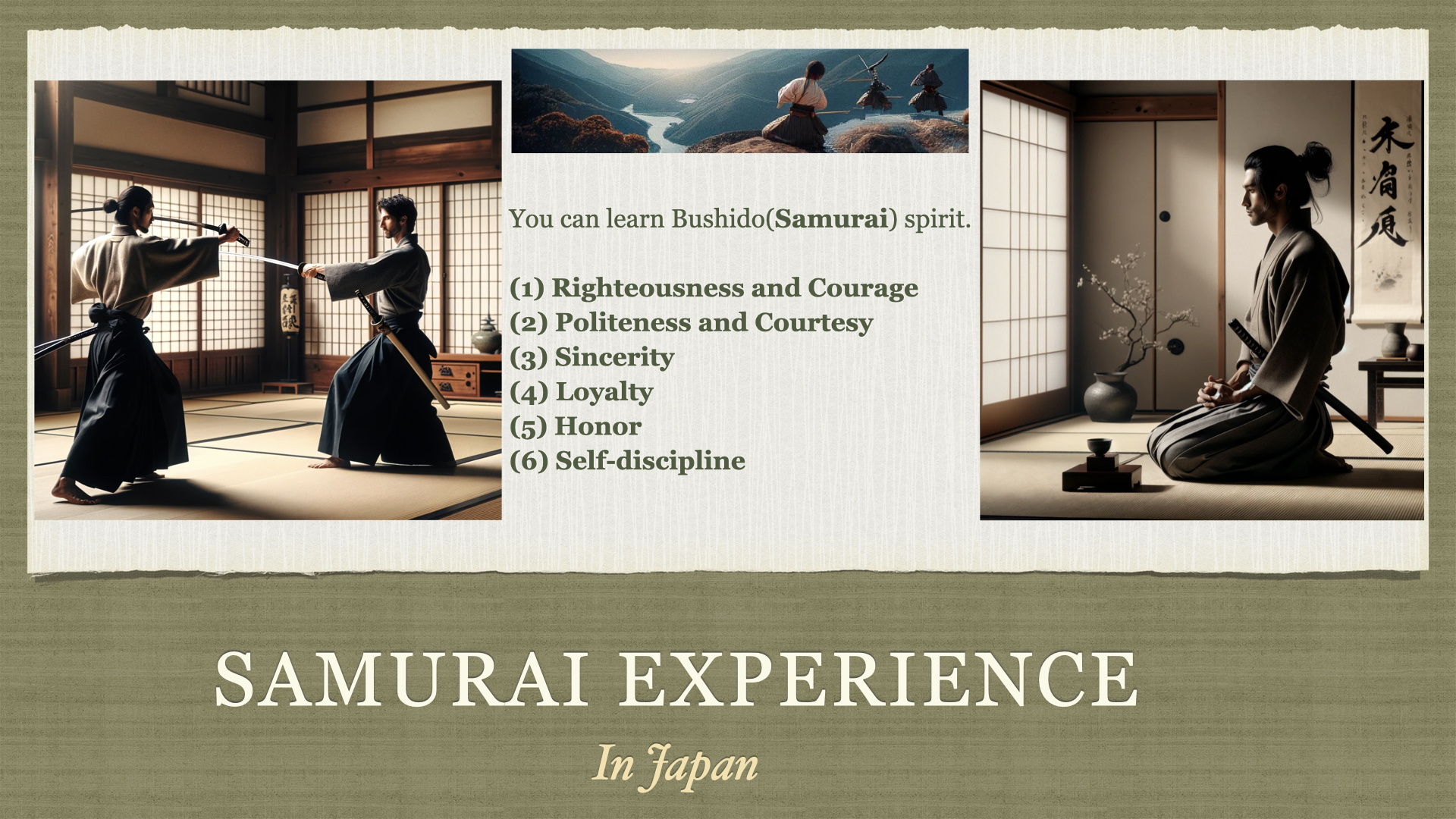 Learn SAMURAI Spirit (1) - MOST JAPAN