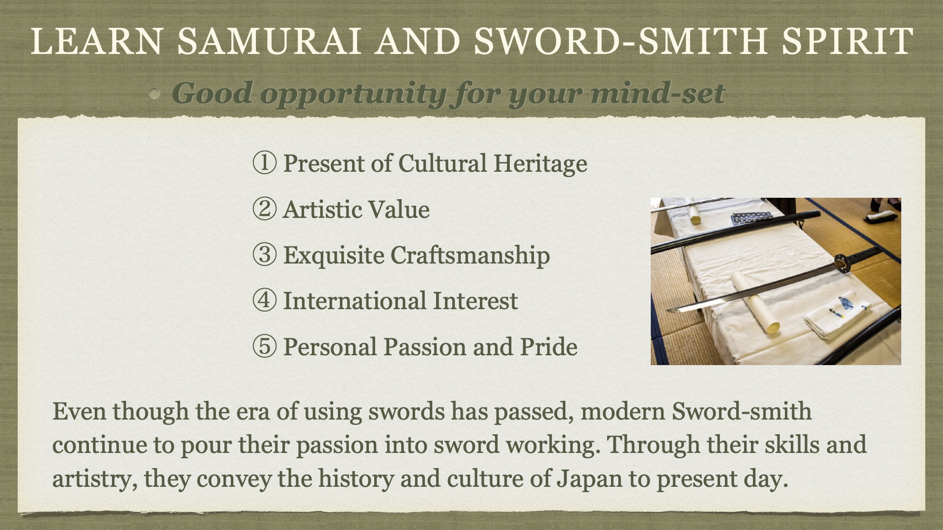 Learn SAMURAI Spirit (2) - MOST JAPAN